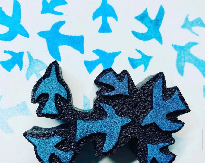 Mini Flock - Foam Stamp Designed by Kae Pea - Etsy