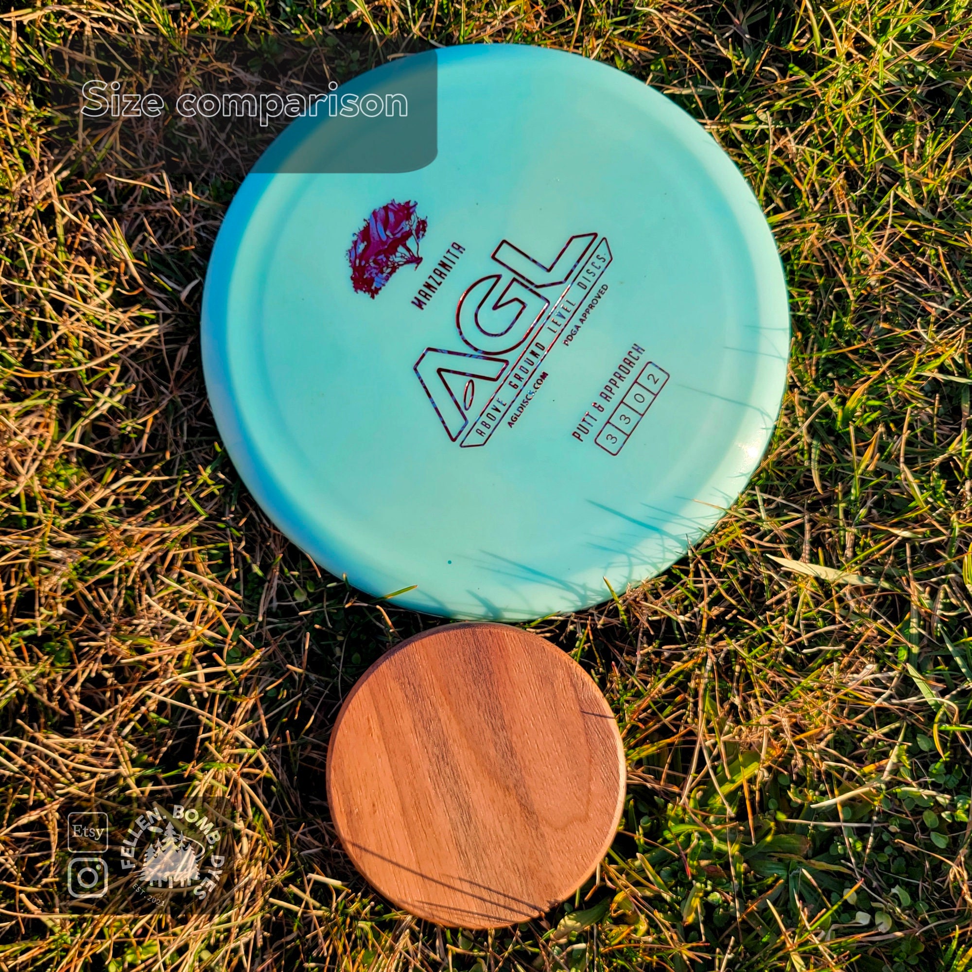 Redwood Topographic Disc Golf Mini Marker - Etsy