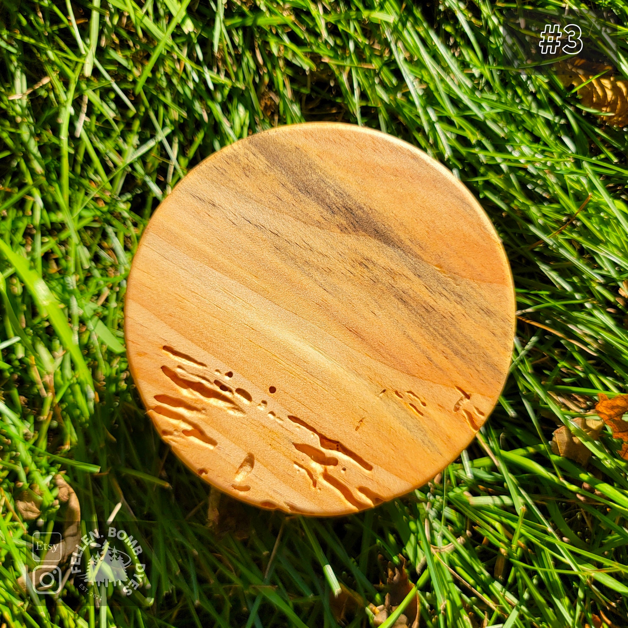Real Pine Wood Disc Golf Mini Marker - Etsy