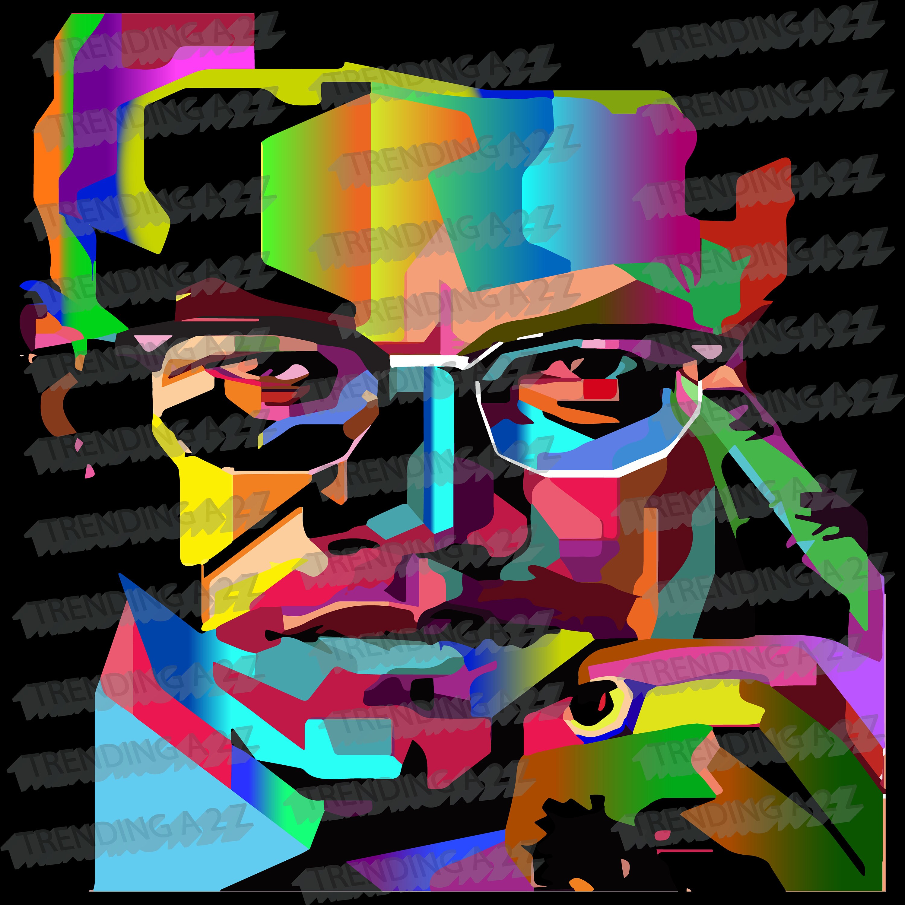 Digital Download Inspired Malcolm X Colorful Abstract Art Download PNG ...