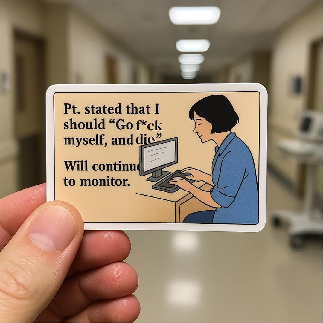 Dark Humor Nursing Gift | Go F*ck Yourself and D*e | RN, LPN, CNA | Perfect for Laptops ...