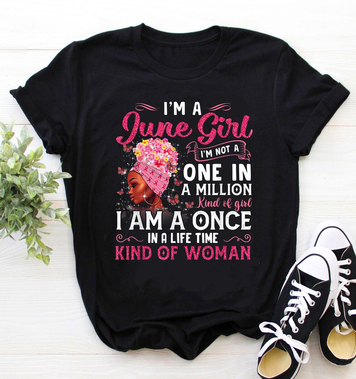 I'm A June Girl Afro Black Women Queen Shirt Black Queen | Etsy