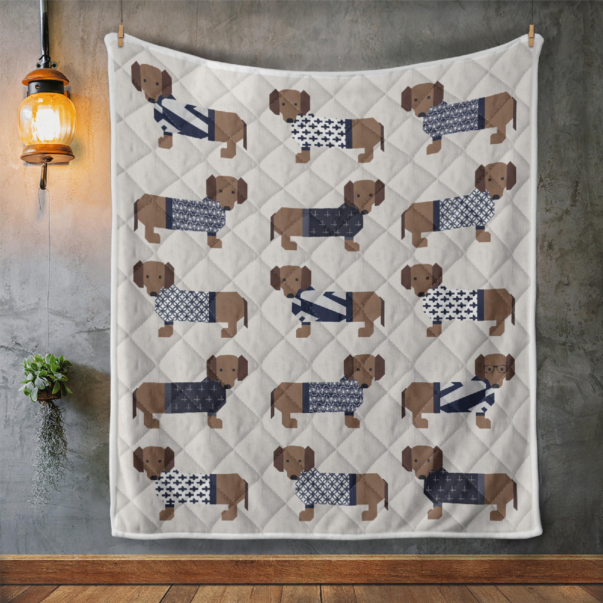 Dachshund Quilt Dachshund Lovers Quilt Dachshund Gift - Etsy UK