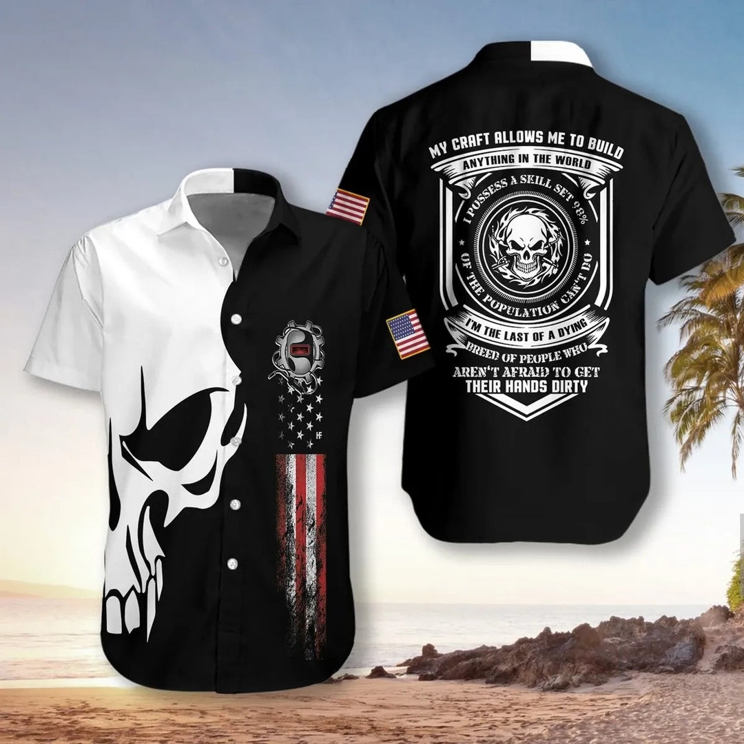 Welder Summer Shirt / Welder Hawaiian Shirt / Welder Beach Shirt ...