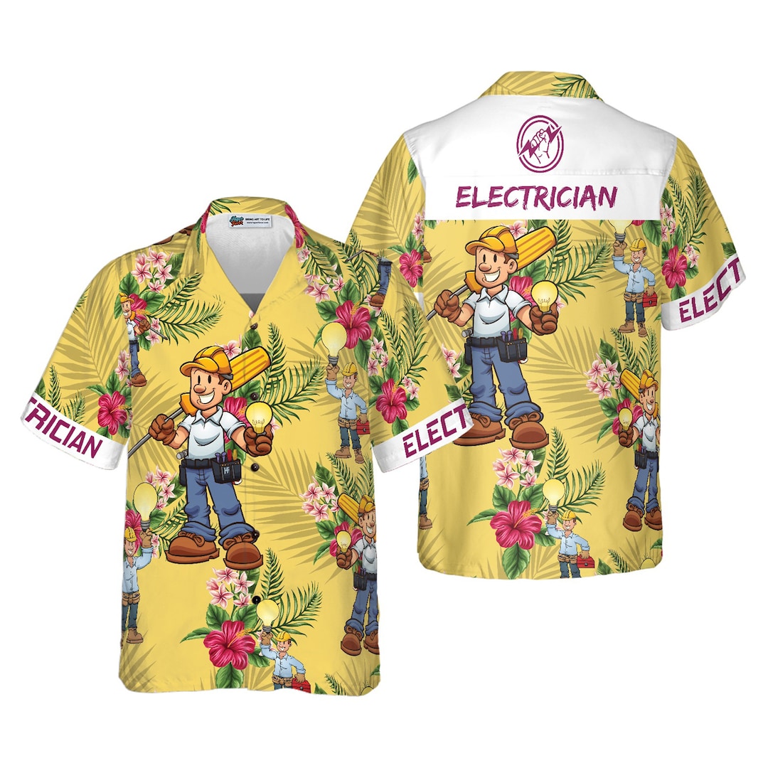 Electrician Summer Shirt / Electrician Hawaiian Shirt / Electrician ...