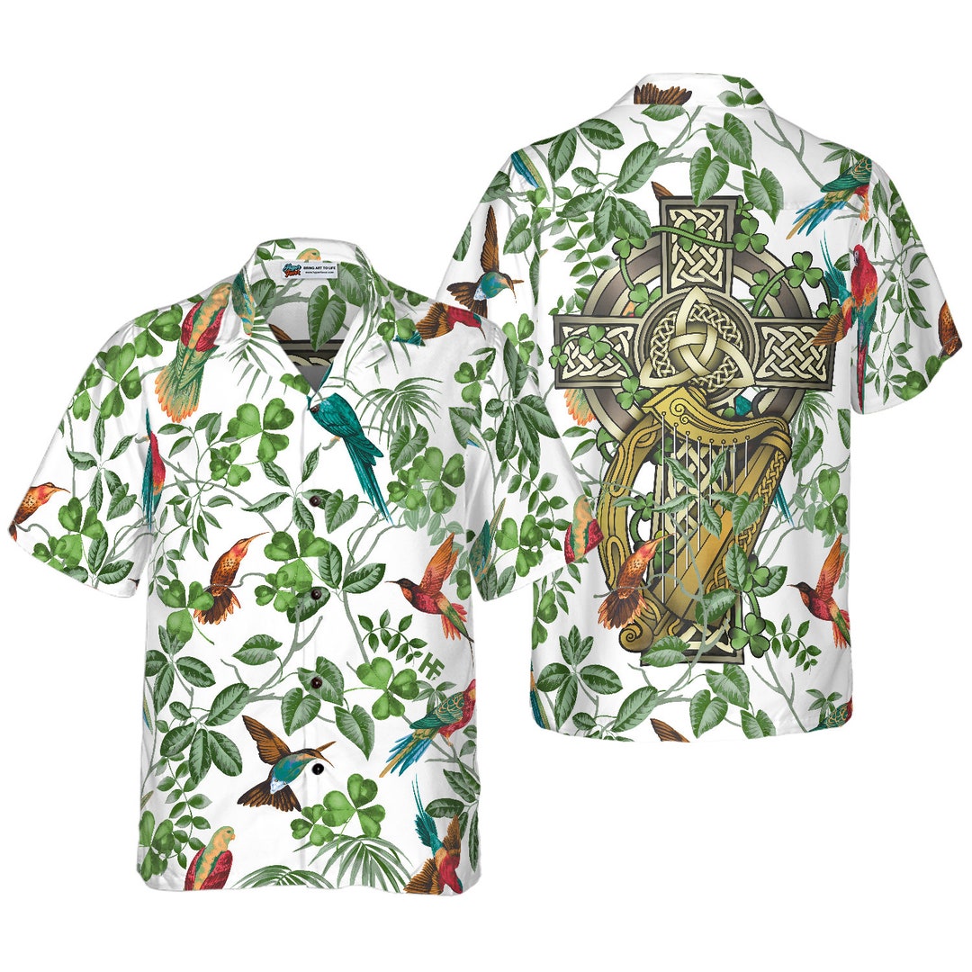 Irish Hawaiian Shirt / Irish Beach Shirt / Irish Hawaii Shirt / Irish ...