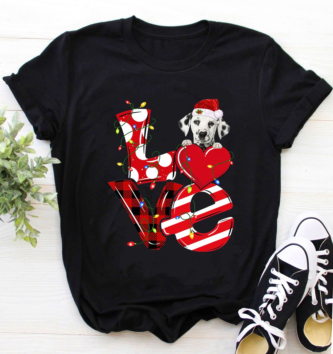 Dalmatian Shirt / Dalmatian T-shirt / Dalmatian Christmas Shirt / Xmas ...