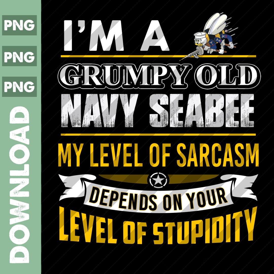 Navy Seabee PNG / Navy Seabee Gift / Navy Seabee Dad Lover / Navy ...