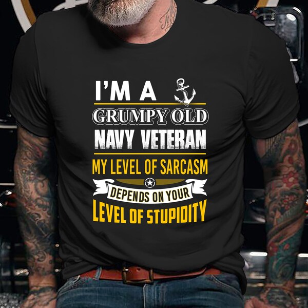 Grumpy Veteran Shirt - Etsy