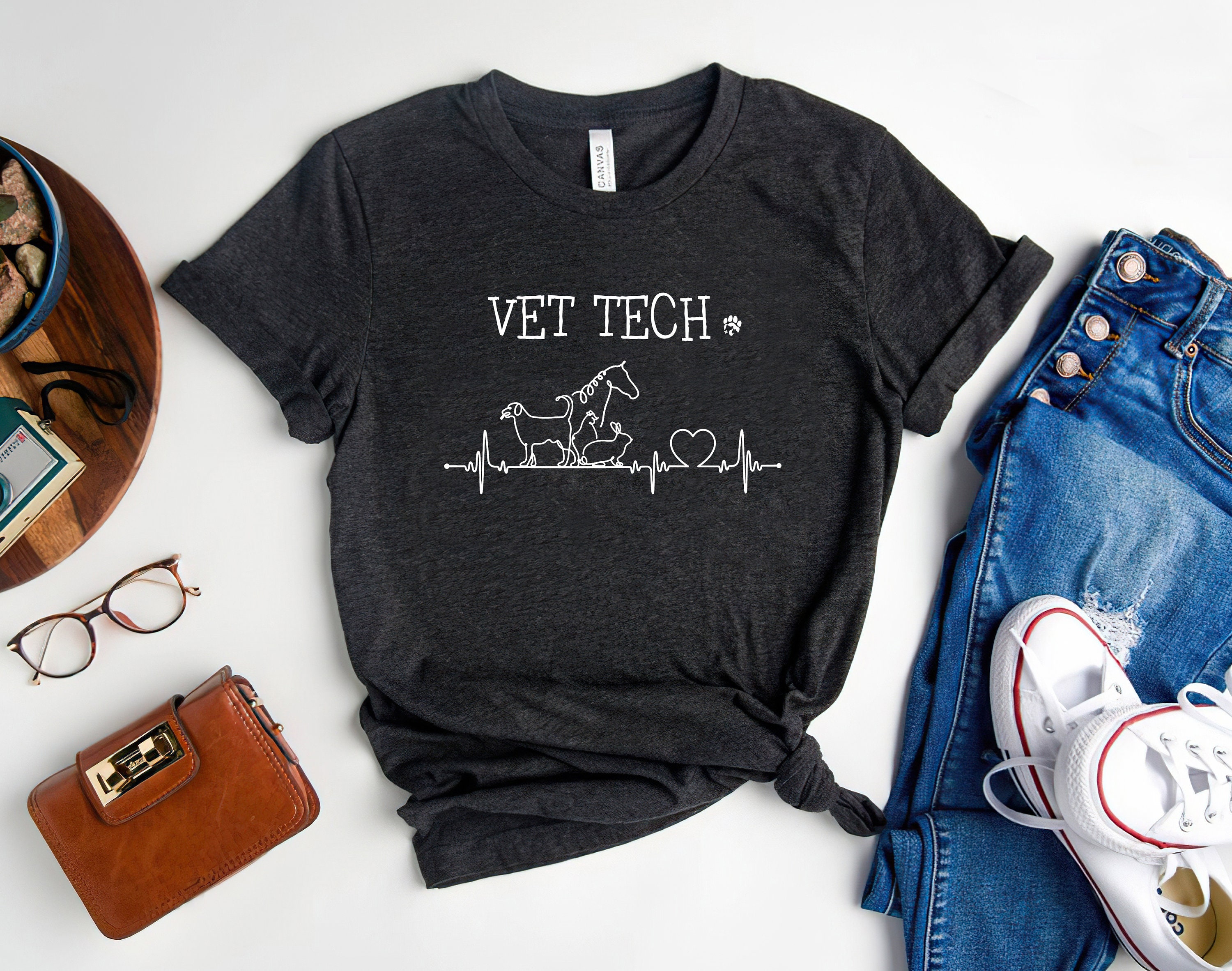 Vet Tech Shirt Veterinarian Technician Tshirt Vet Tech | Etsy