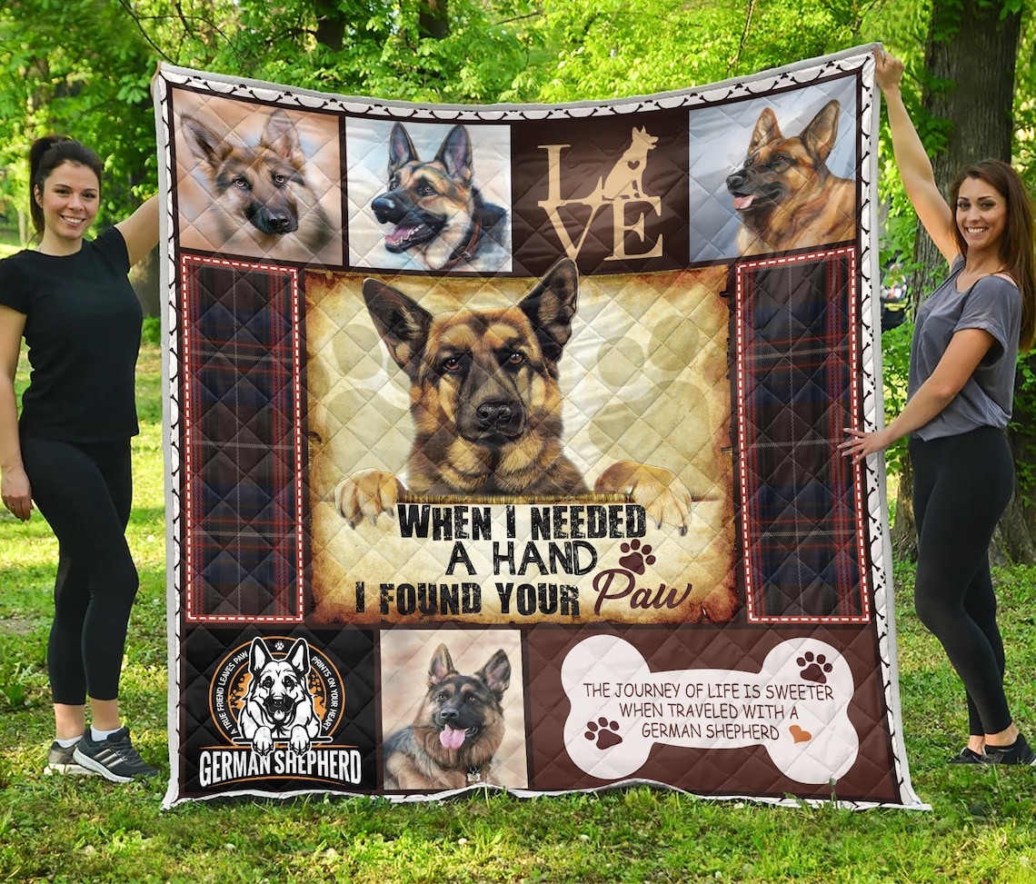 German Shepherd Quilt / German Shepherd Lovers Quilt / German | Etsy