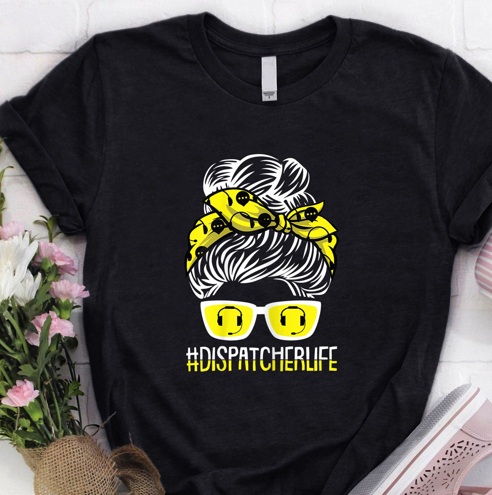 911 Dispatcher Shirt / Dispatcher Life 911 Dispatch Operator Thin Gold ...