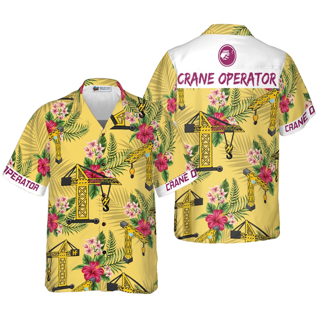 Crane Operator Summer Shirt / Crane Operator Hawaiian Shirt / Crane ...