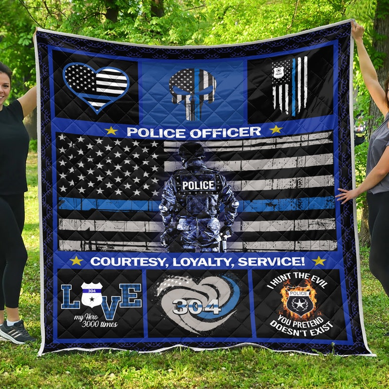 Police Officer Quilt - Etsy
