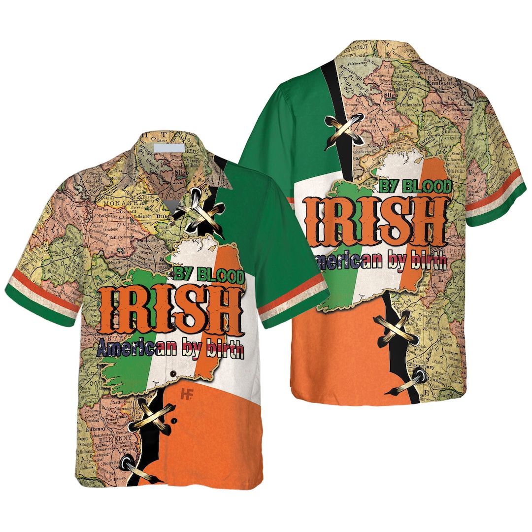 Irish Hawaiian Shirt / Irish Beach Shirt / Irish Hawaii Shirt / Irish ...