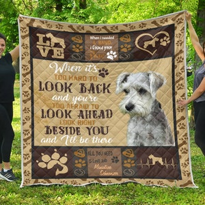 Miniature Schnauzer Quilt / Miniature Schnauzer Lovers Quilt ...