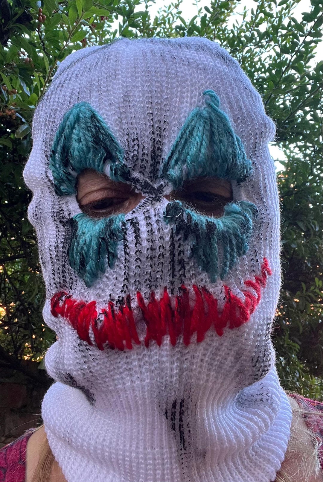 Joker Scarecrow Balaclava: Ski Mask, Superhero Villain Costume - Etsy