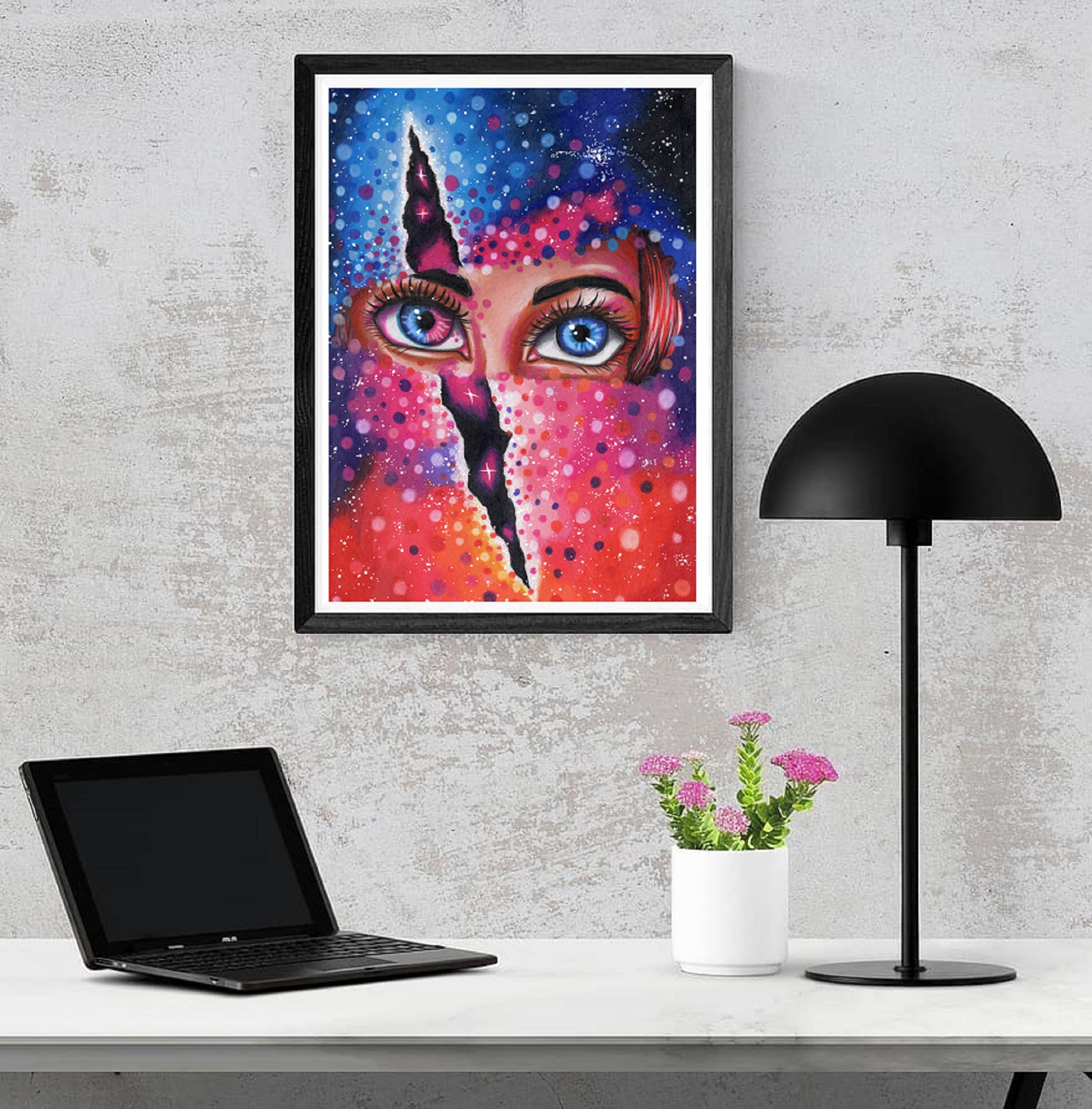 Galaxy Eyes Art Prints - Etsy