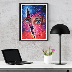Galaxy Eyes Art Prints - Etsy
