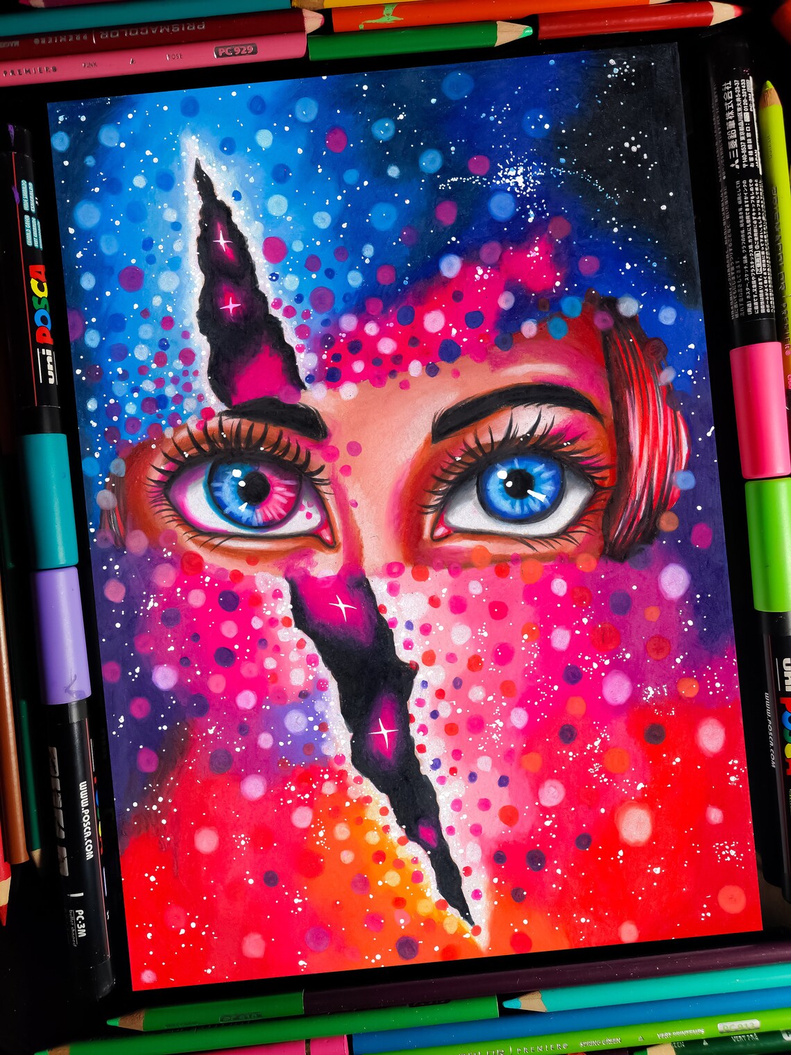 Galaxy Eyes Art Prints - Etsy