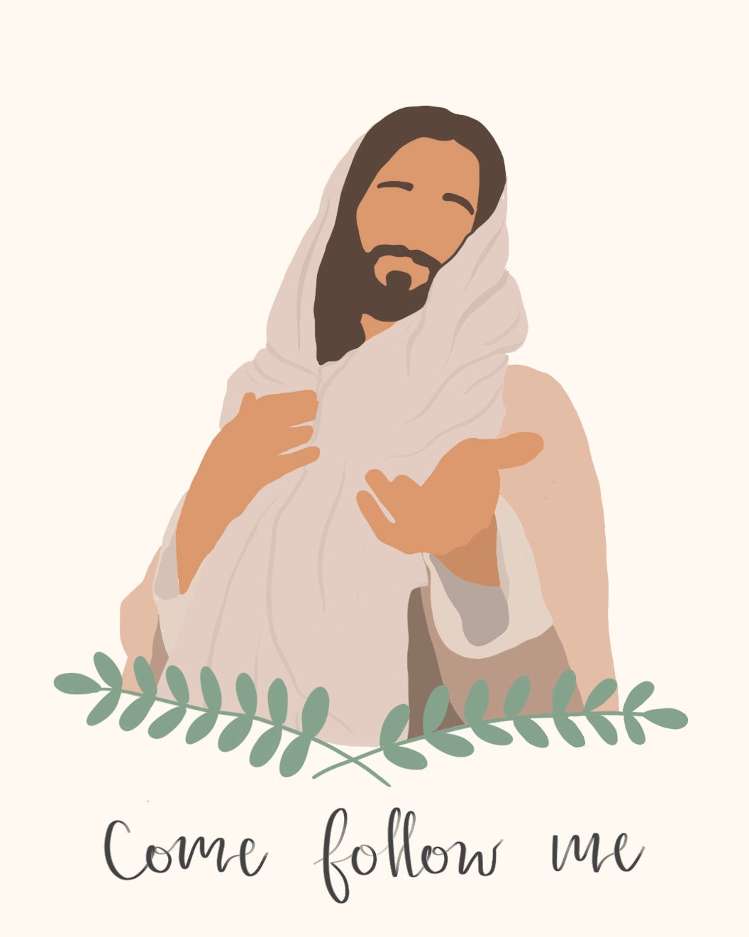 Come Follow Me Digital Download Jesus Christ Print Religious Art Jesus ...
