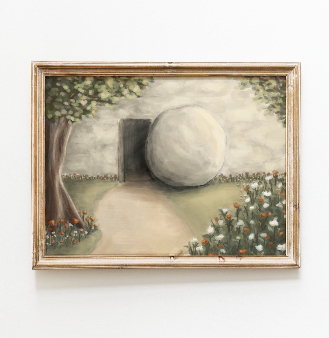 The Empty Tomb | Jesus Garden Tomb | Easter Art | He is Risen ...