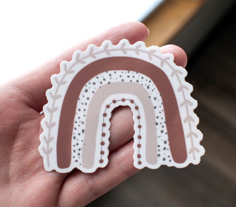 Boho Rainbow Sticker Water Proof Stickers Water Bottle and Laptop ...