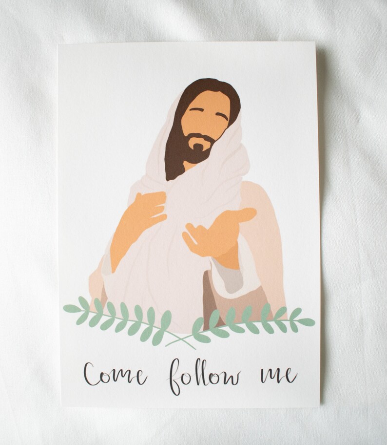 Come Follow Me Digital Download Jesus Christ Print Religious Art Jesus ...