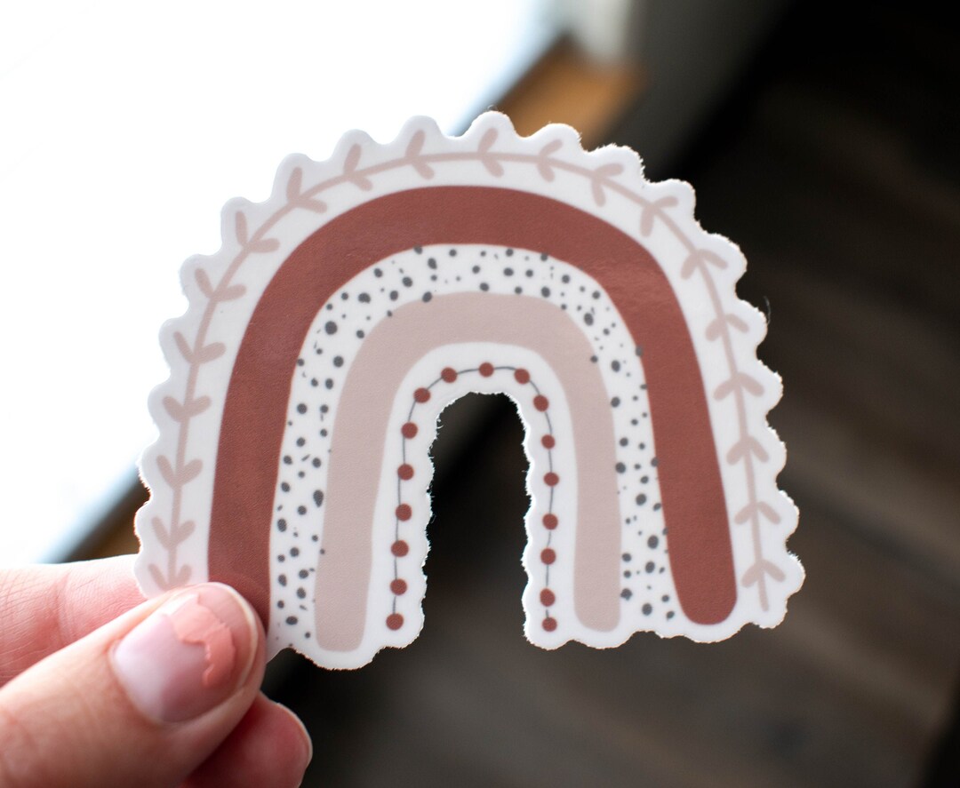 Boho Rainbow Sticker Water Proof Stickers Water Bottle and Laptop ...