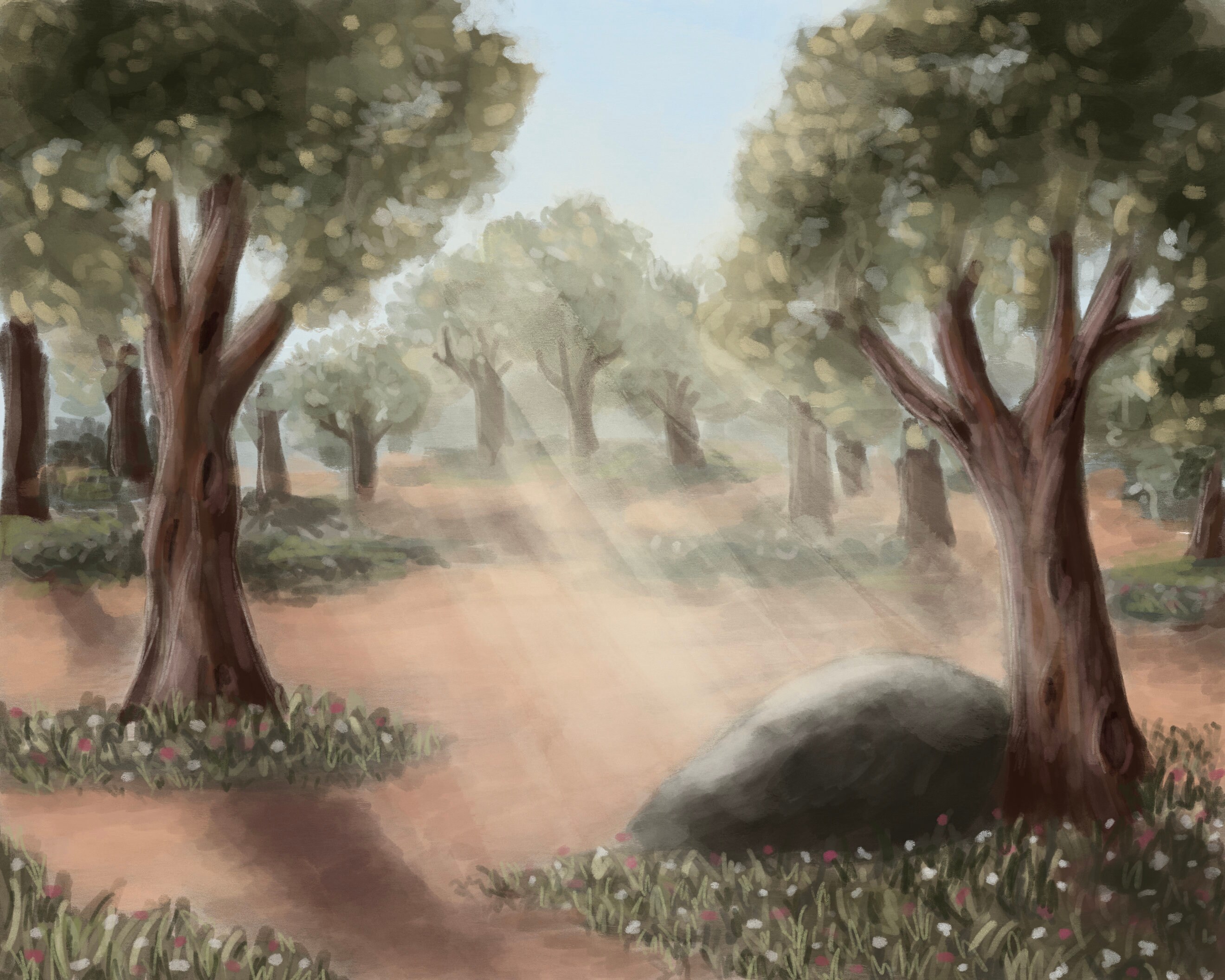 Gethsemane Garden of Gethsemane Jesus Loves Me Religious Artwork LDS ...