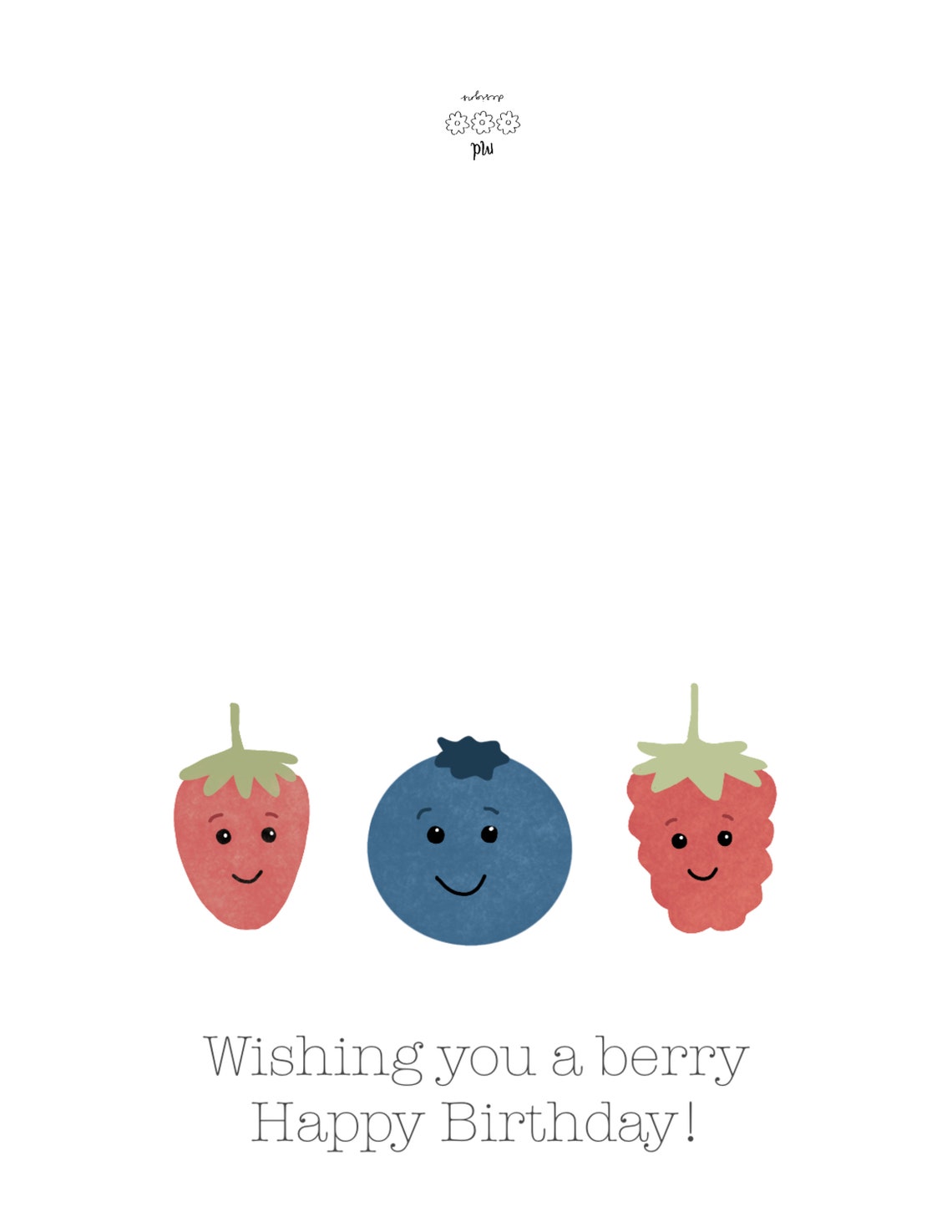 Berry Funny Birthday Card Pun Birthday Card Berry Happy - Etsy