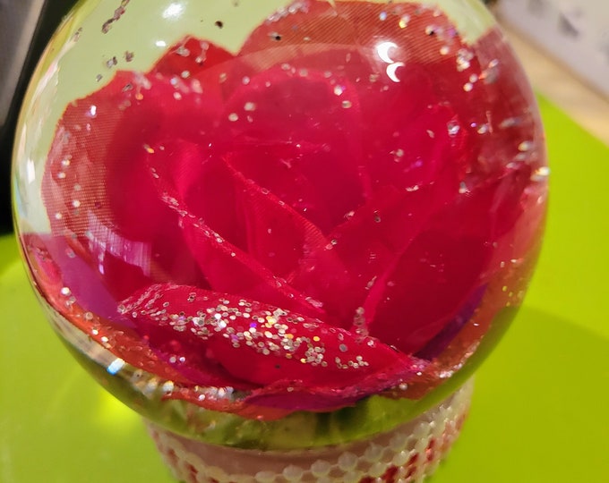 Rainbow Forever Rose - Real Rose Preserved in Resin - Anniversary Gift ...