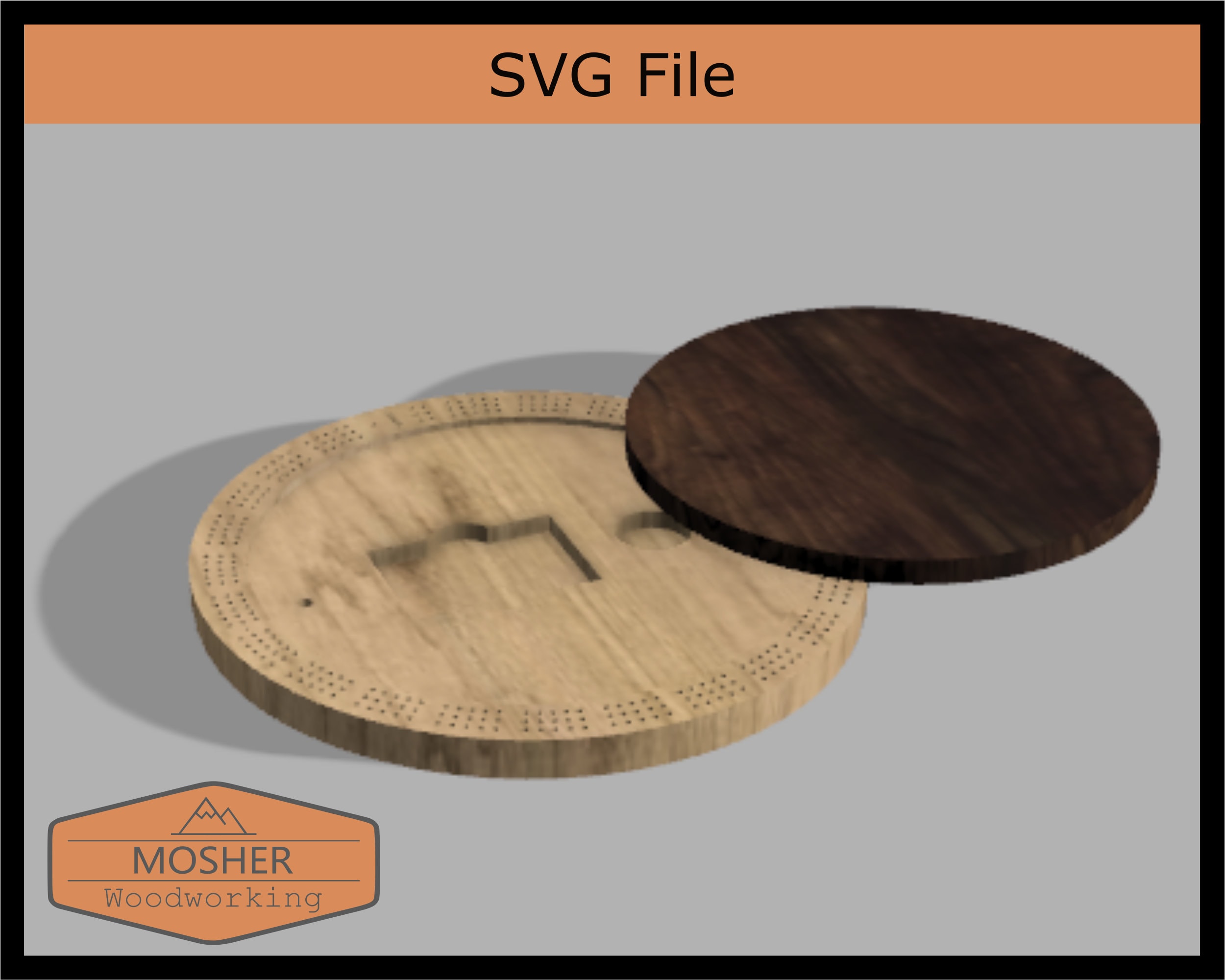 Round Crib Board SVG File - Etsy