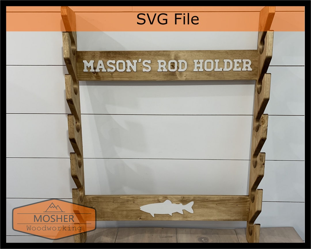 Fishing Rod Rack SVG - Etsy