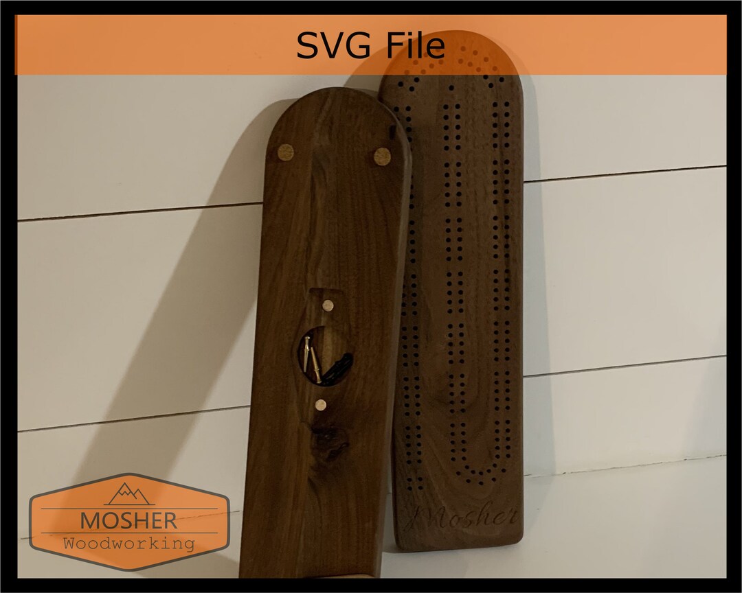 Crib Board SVG File - 2 Tracks - FREE Peg Pocket - Etsy