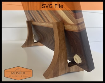 Cutting Board Stand SVG Files - 3 Different Designs - Etsy