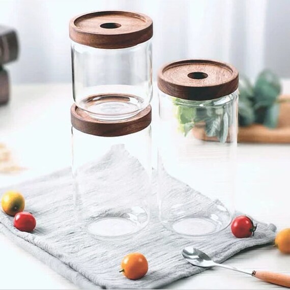 Canister Sets Glass canister Glass containers Glass | Etsy