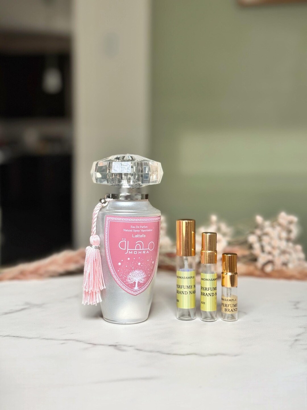 MOHRA SILKY ROSE Lattafa Perfume: Middle Eastern Fragrance Sample in Glass Atomizer (2-10ml) - Etsy