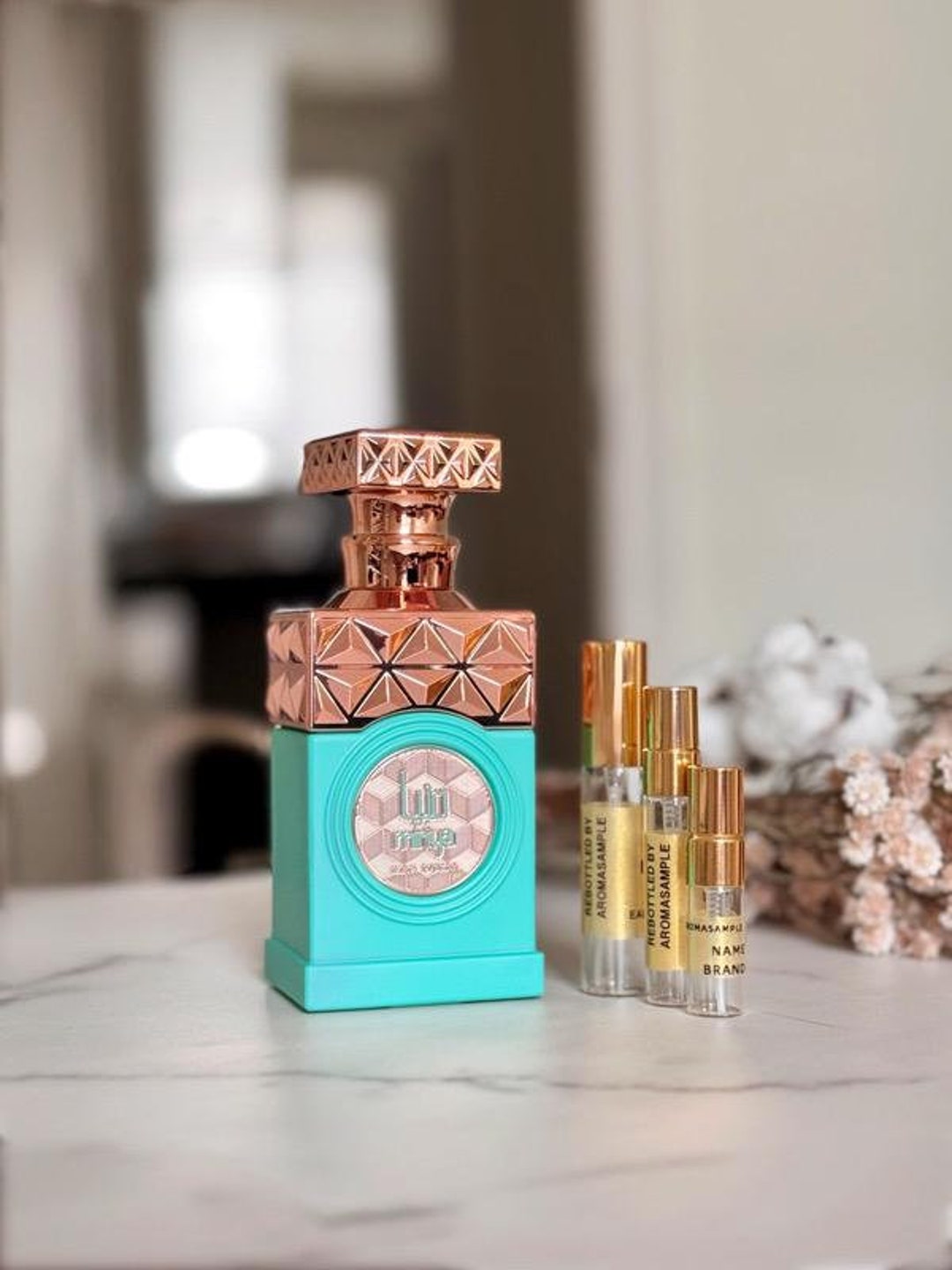 MINYA GREEN Paris Corner Perfume SAMPLE in Glass Atomizer 2ml, 3ml, 5 ...