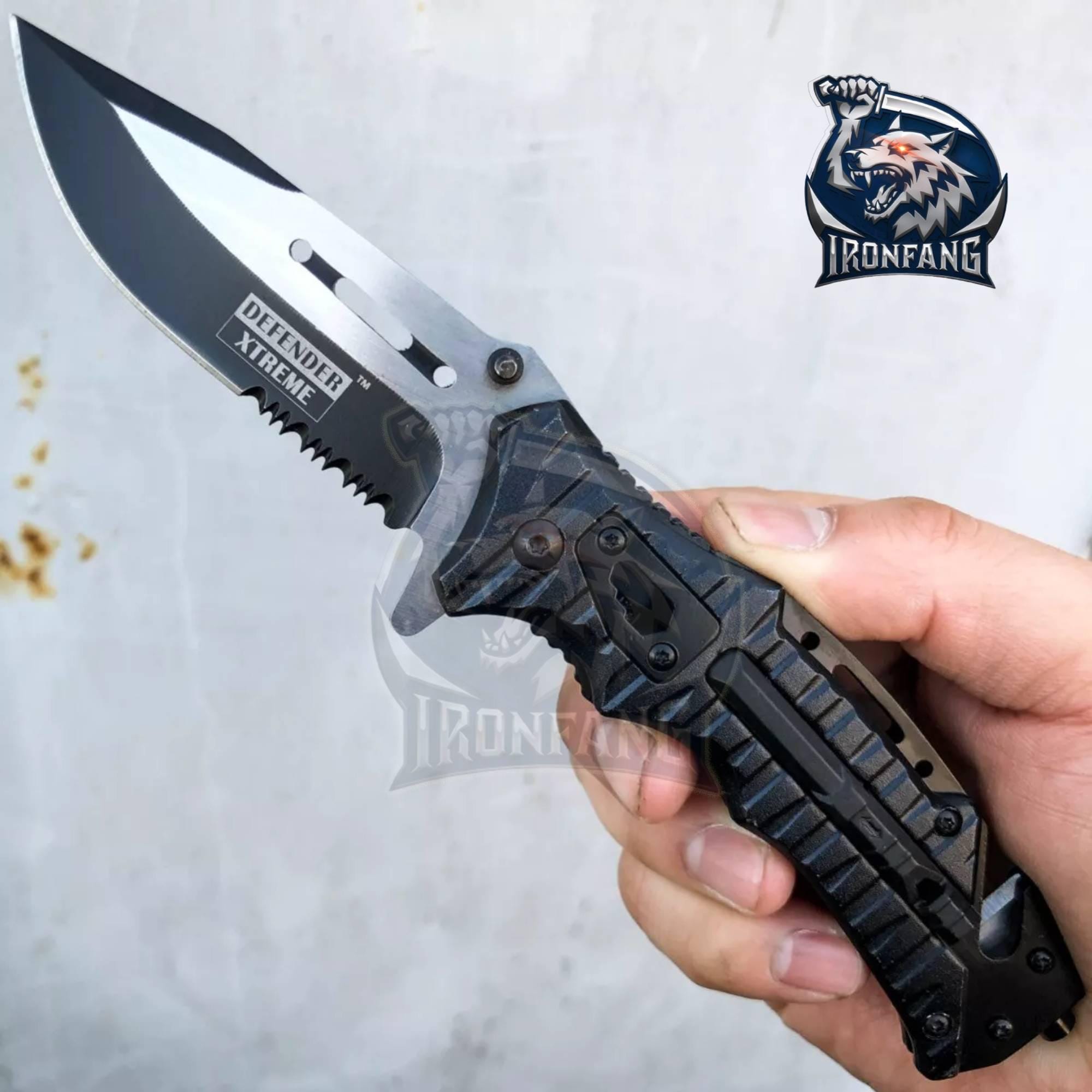 8.25 Military Defender Xtreme Spring Assisted Folding Vintage Pocket ...