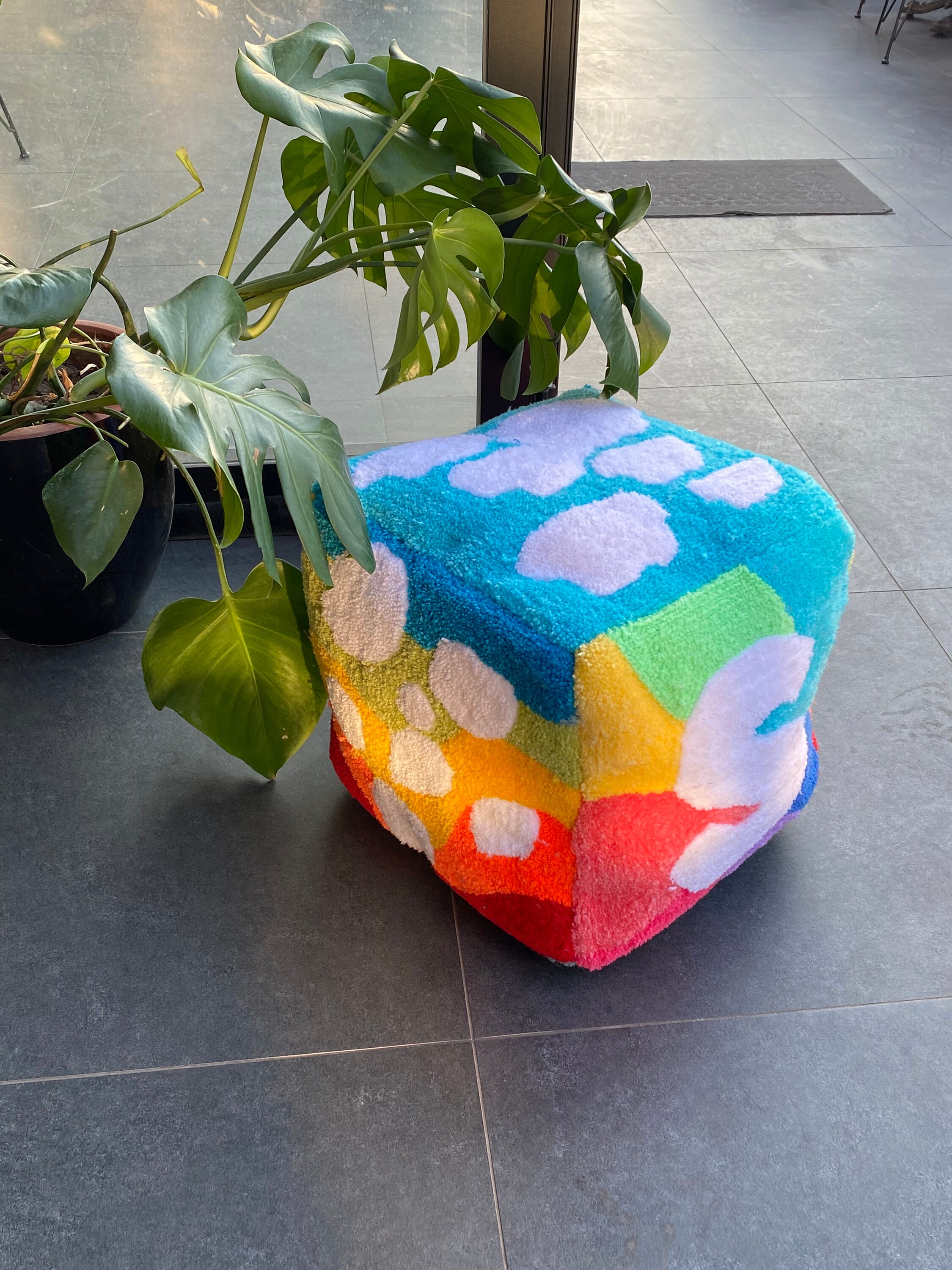 Mystery Box Ottoman Pouf Cover unstuffed / Mystery Box / %100 Handmade ...