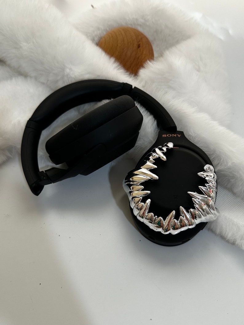 3D Printed 'tiger Teeth' Headphones Attachment - Sony WH-1000XM4 Case ...
