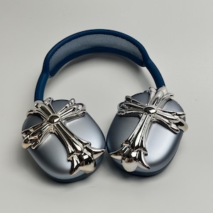 Airpods Max 'pewter Cross' Headphones Attachment: 3D Resin Print Art ...