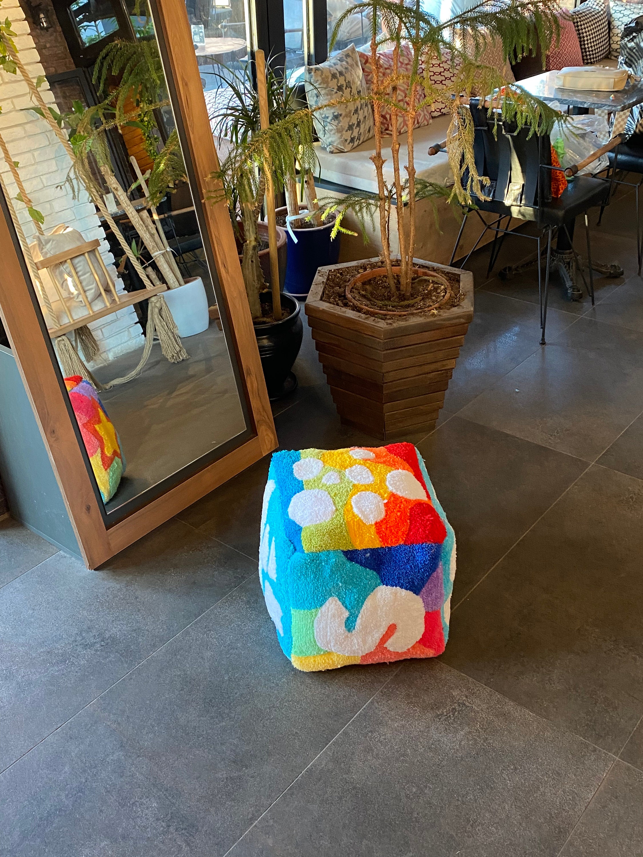 Mystery Box Ottoman Pouf Cover unstuffed / Mystery Box / %100 Handmade ...