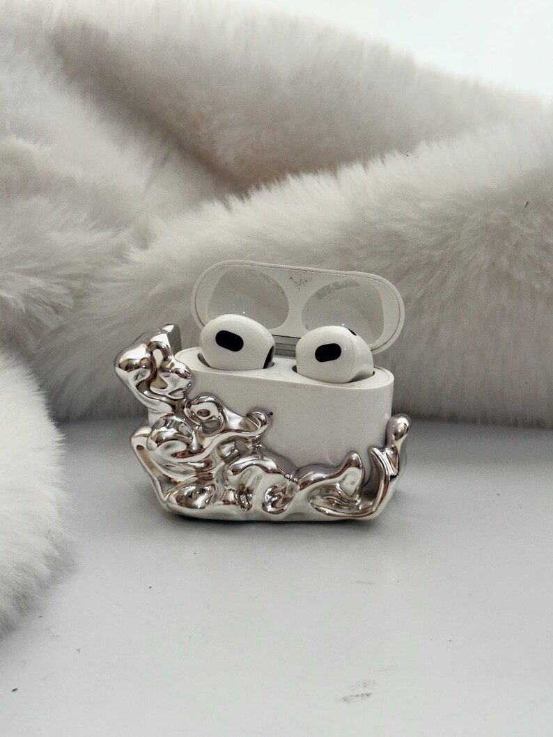 3D Print 'cloud' Airpods Case: Chrome, Gold, Silver - Airpods 1- Pro 2 ...