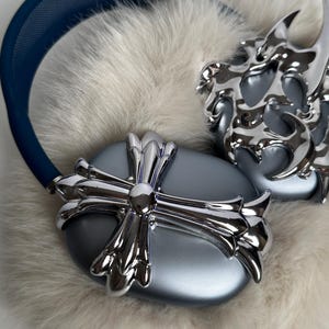 Airpods Max 'pewter Cross' Headphones Attachment: 3D Resin Print Art ...