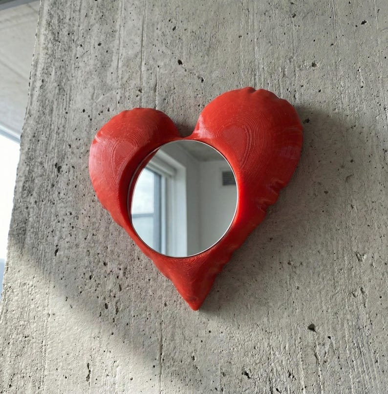 Love Mirror: 3D Printed Wall Decor and Plexi Mirrors Frame , Decorative Furniture, Home ...