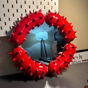 Cyberpunk Spike Mirror: 3D Printed Modular Wall Decor and Mirrors Frame ...