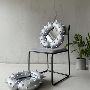 Cyberpunk Spike Mirror: 3D Printed Modular Wall Decor and Mirrors Frame ...