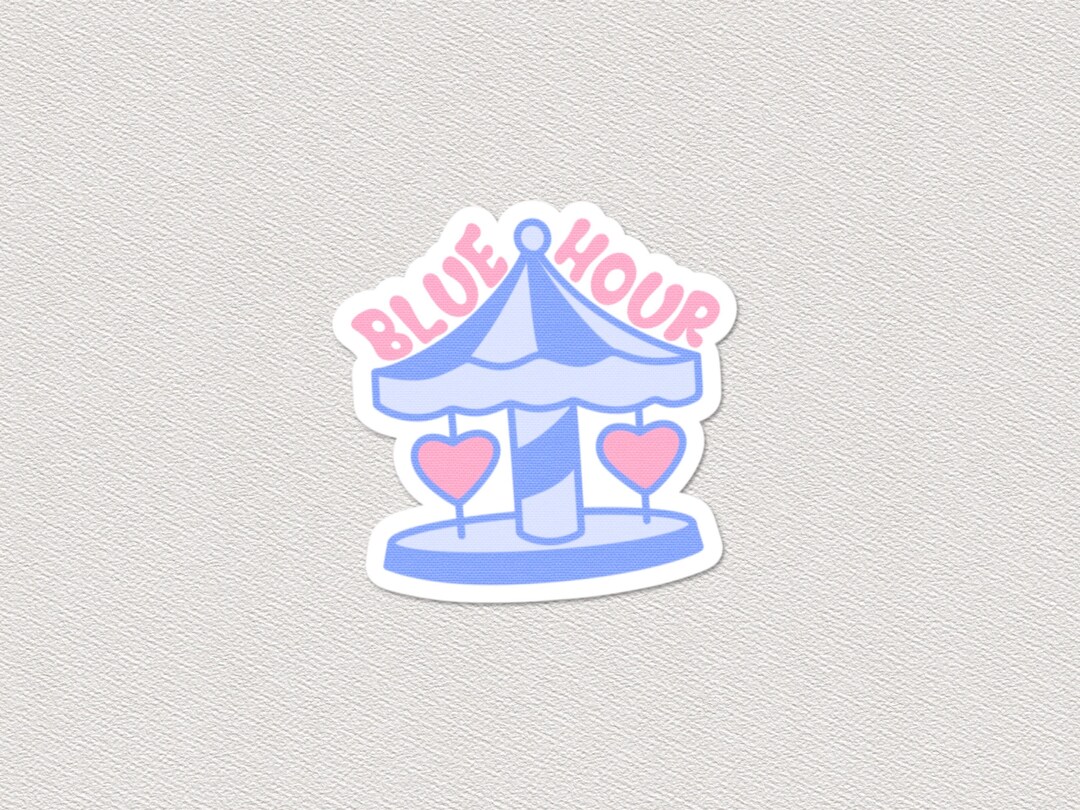 TXT Sticker blue Hour - Etsy